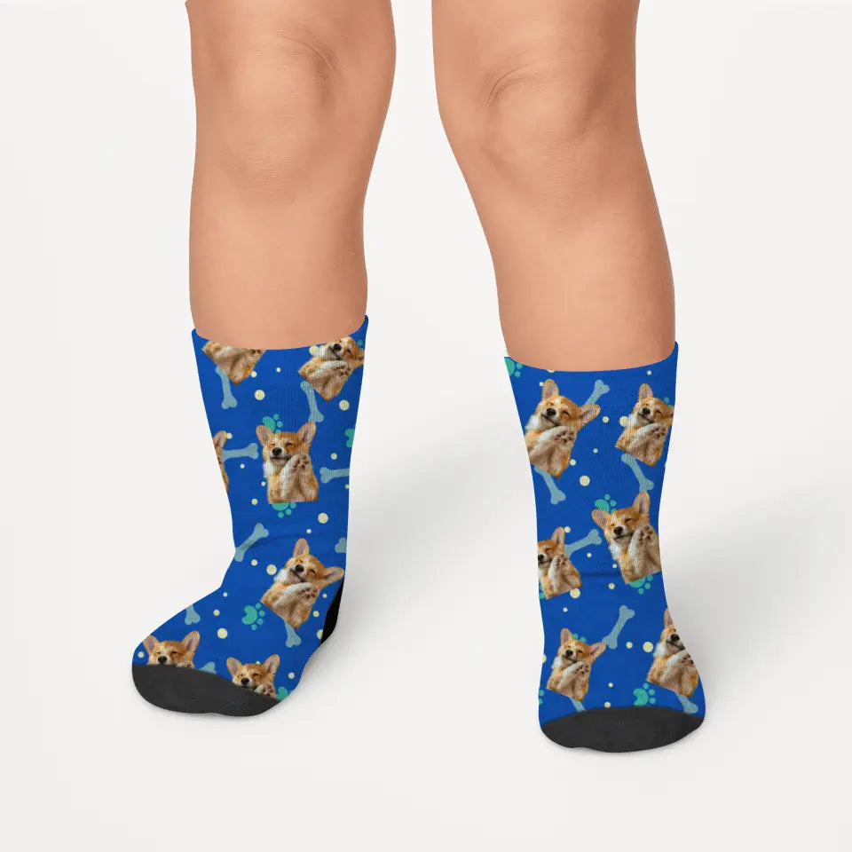 Customized Dog Socks - Repeated Pattern and Remove Background – teeinblue