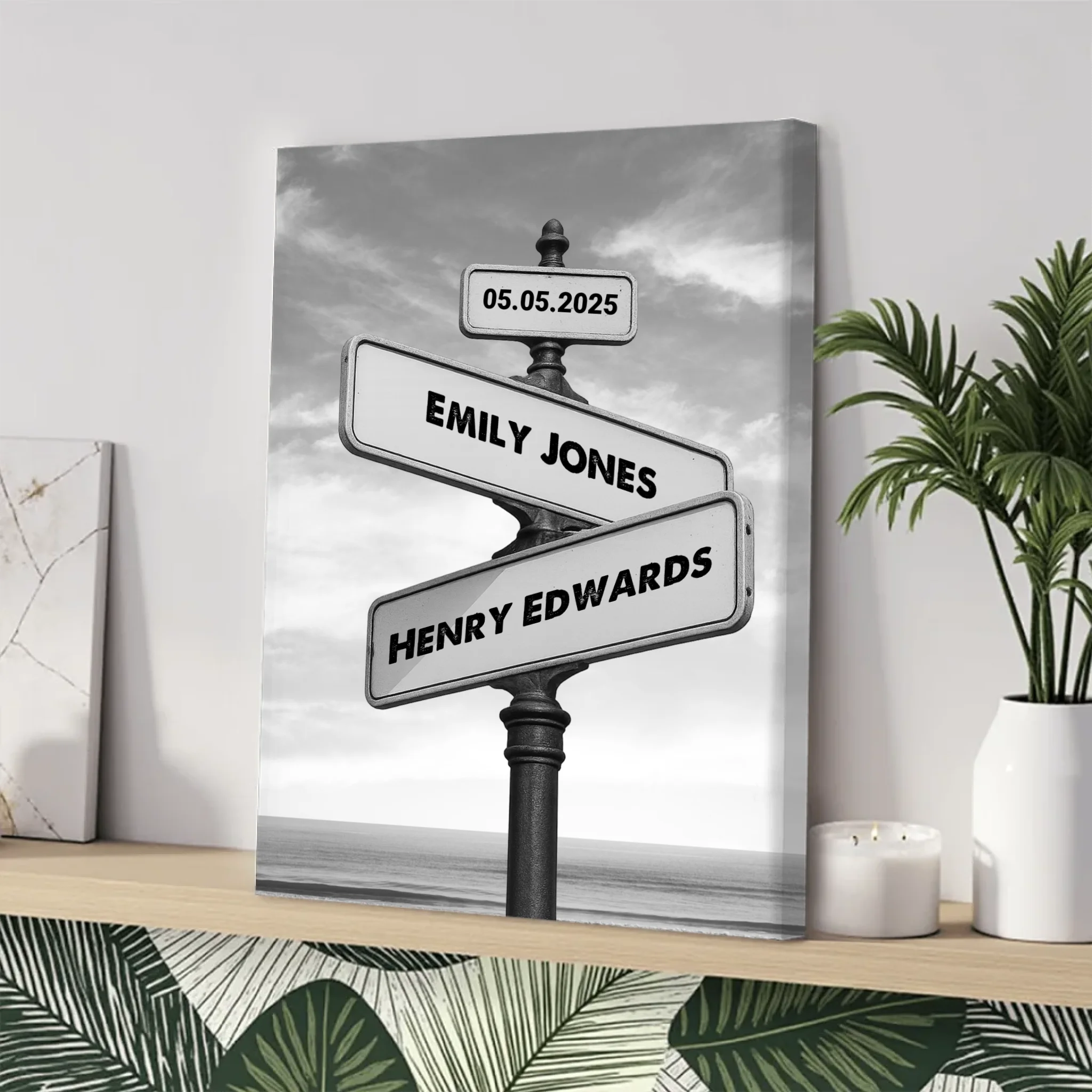 TIB Free Design - Personalized Street Sign - Date of Love for Couple ...